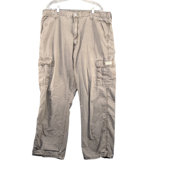 Wrangler | Pants | Wrangler Mens Straight Leg Utility Cargo Pants Brown ...